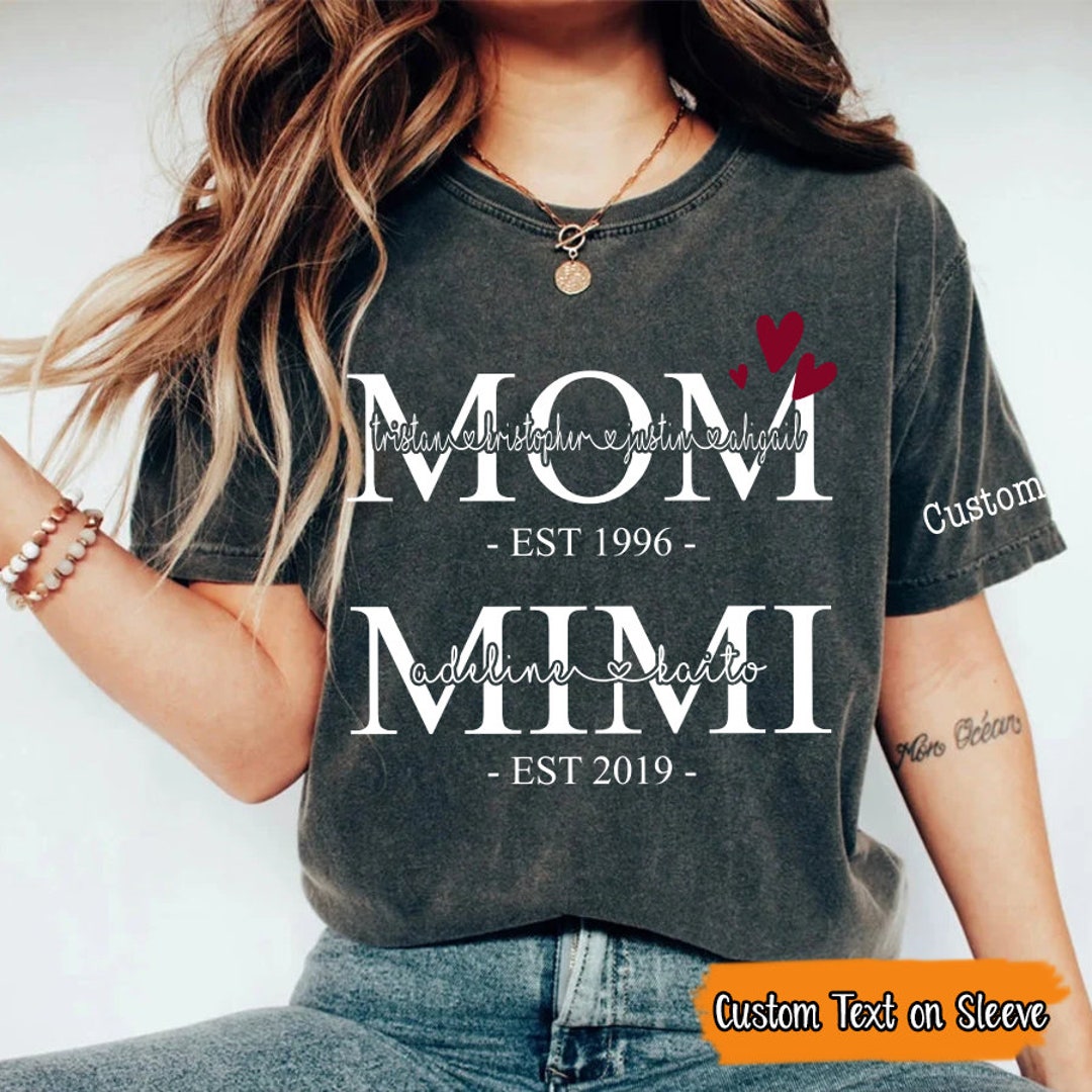 Personalized New Mimi Est Shirt, Grandma Shirt Est 2023, Mimi ...