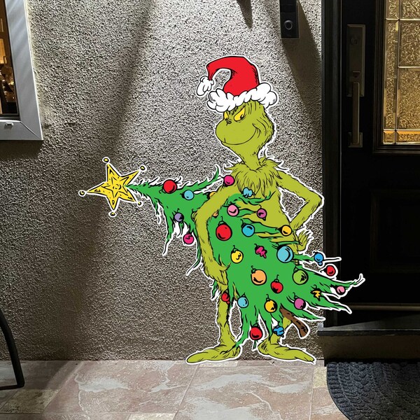 Grinch Cutout - Etsy