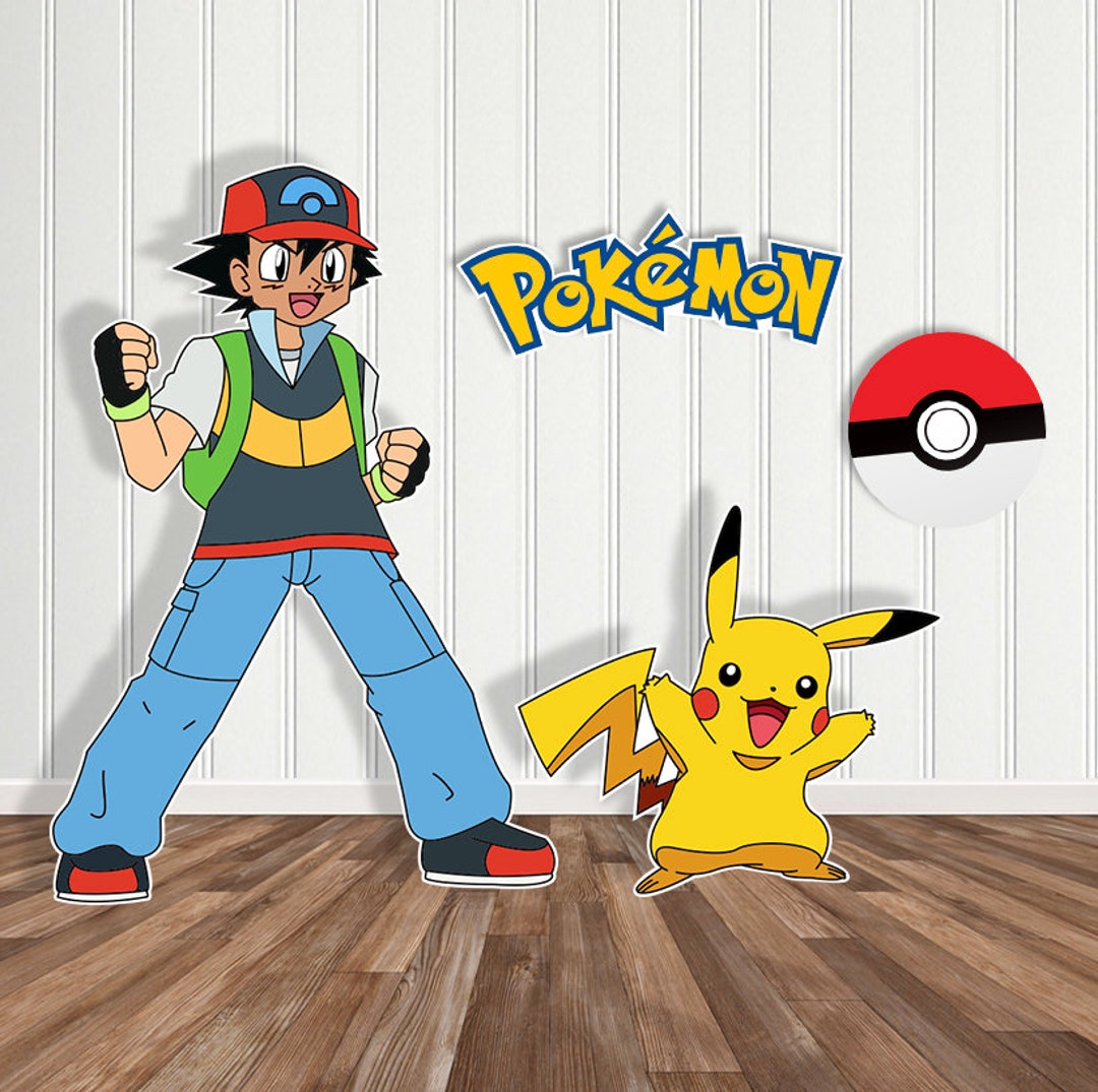 Pokemon Cutouts Ash Ketchum Pikachu Pokemon Yard Signs - Etsy
