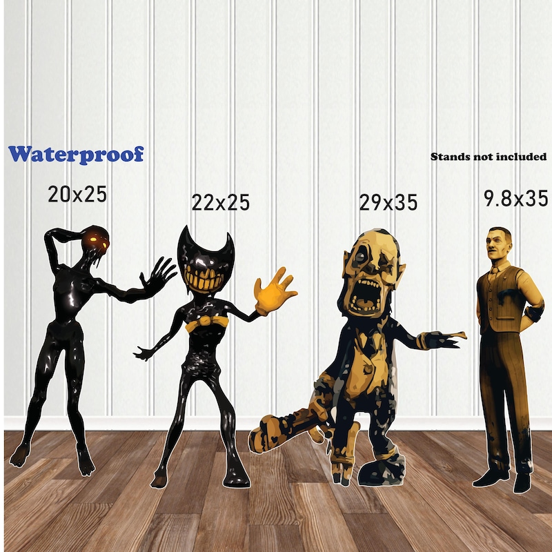 Cardboard Cutout of Bendy - Etsy