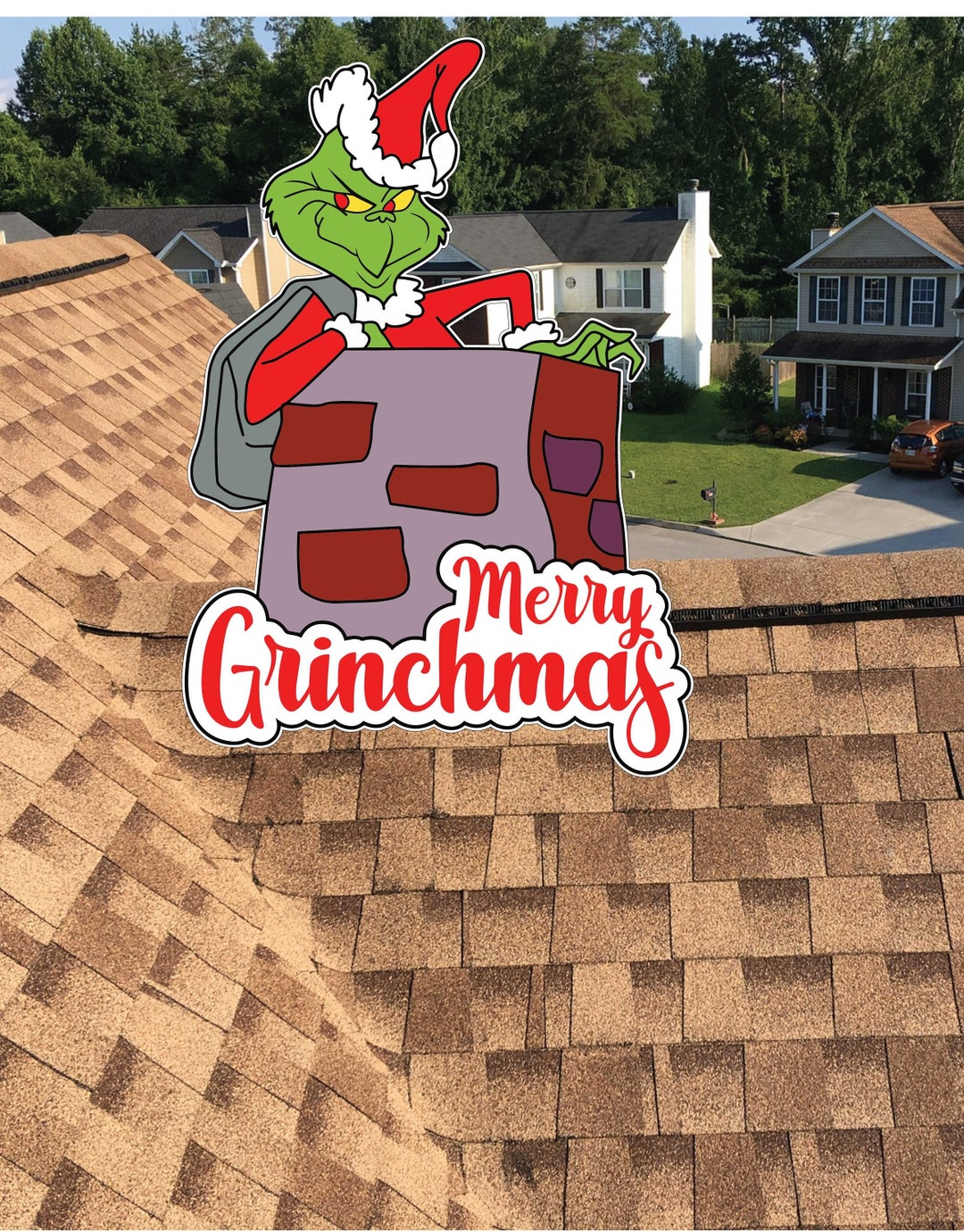 Grinch Cutout, Grinch Christmas, Grinch Chimney Cutout, Grinch Yard ...