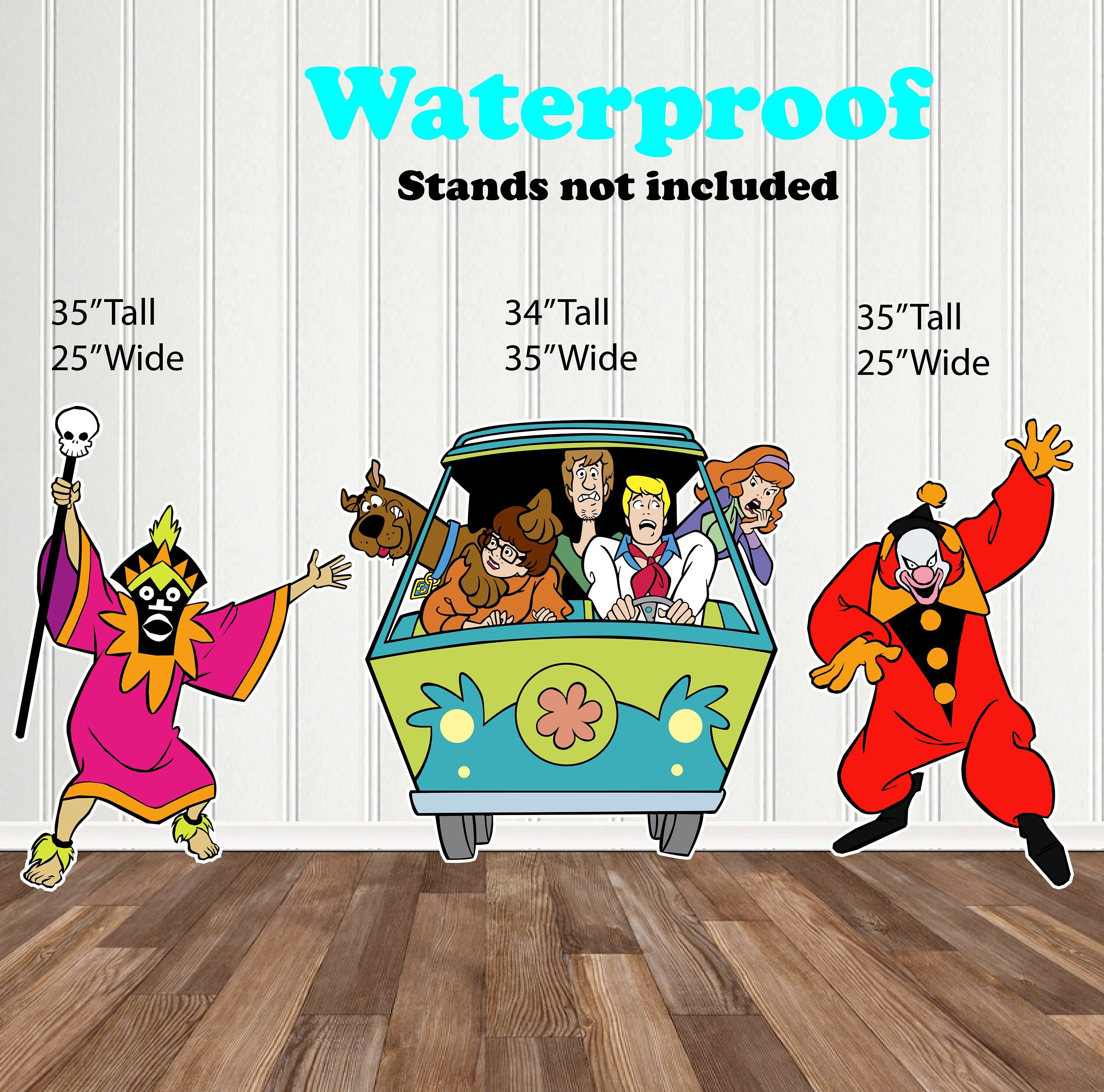 Scooby Doo Halloween Cutouts Set, Scooby, Shaggy, Clown, Tiki Monster ...