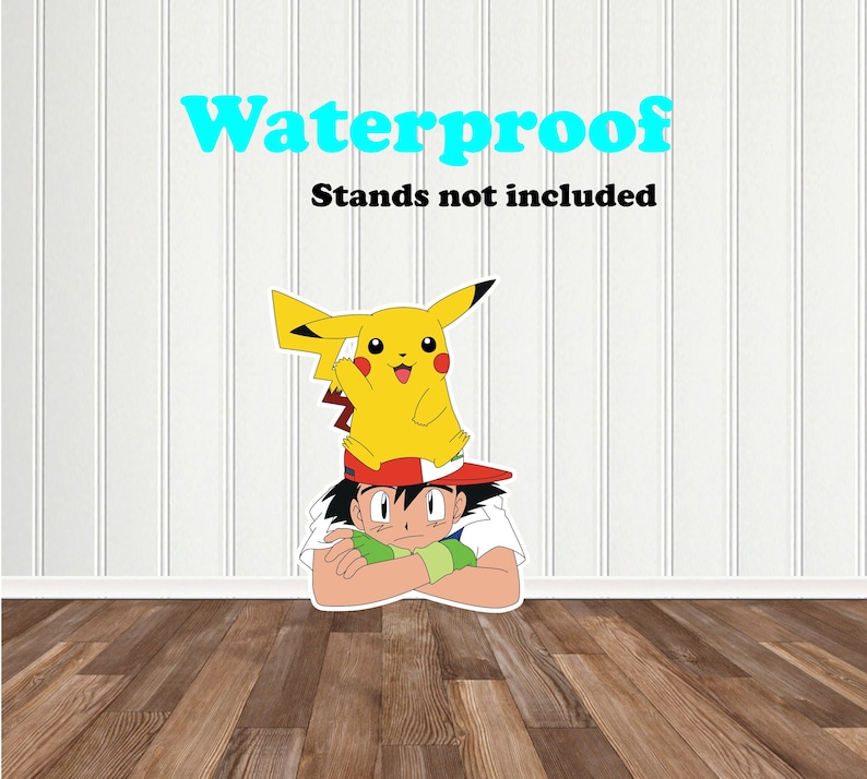 Pokemon Cutouts, Ash Ketchum, Pikachu, Pokemon Yard Signs, Pokemon ...