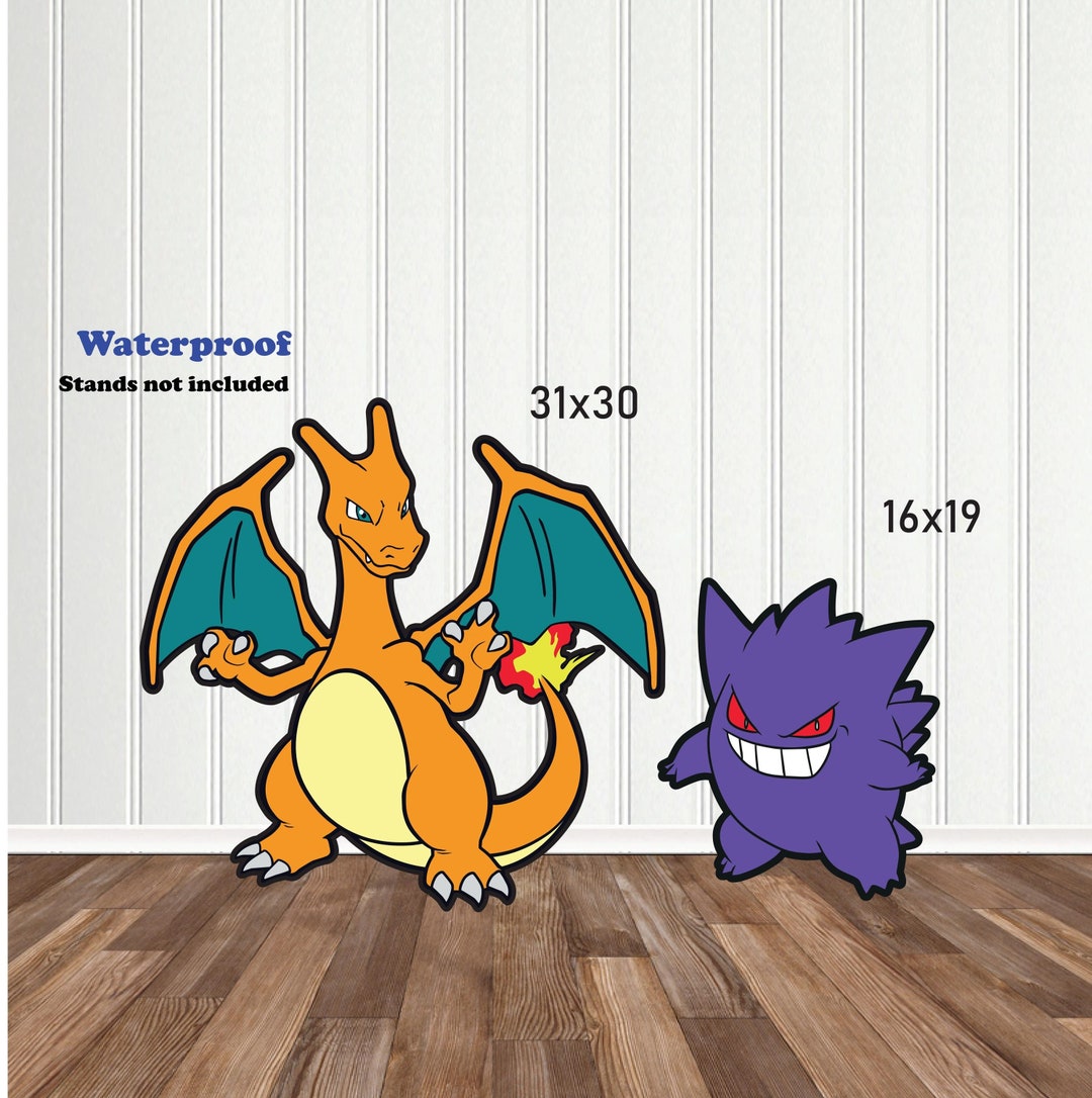 Pokemon Cutouts, Charizard, Gengar, Pokemon Yard Signs, Pokemon ...