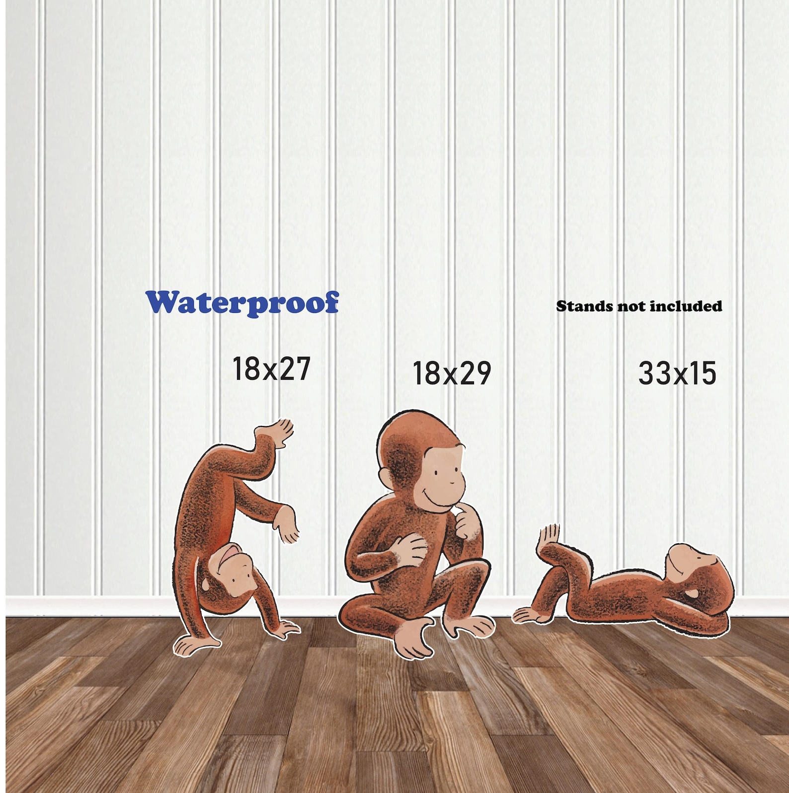Curious George Cutouts, Classic Curious George, Vintage Curious George ...