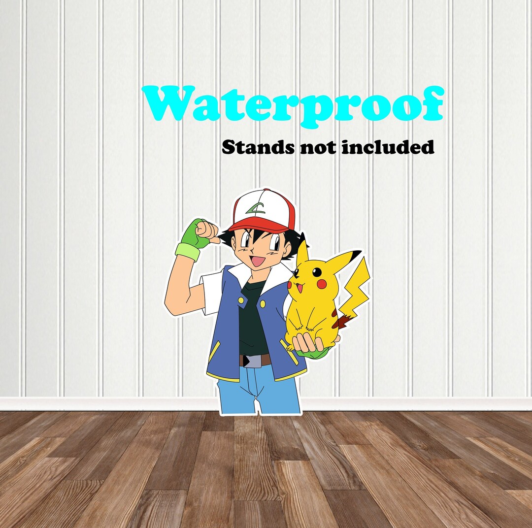 Recortes De Pokemon, Ash Ketchum, Pikachu, Letreros De Jardín De ...