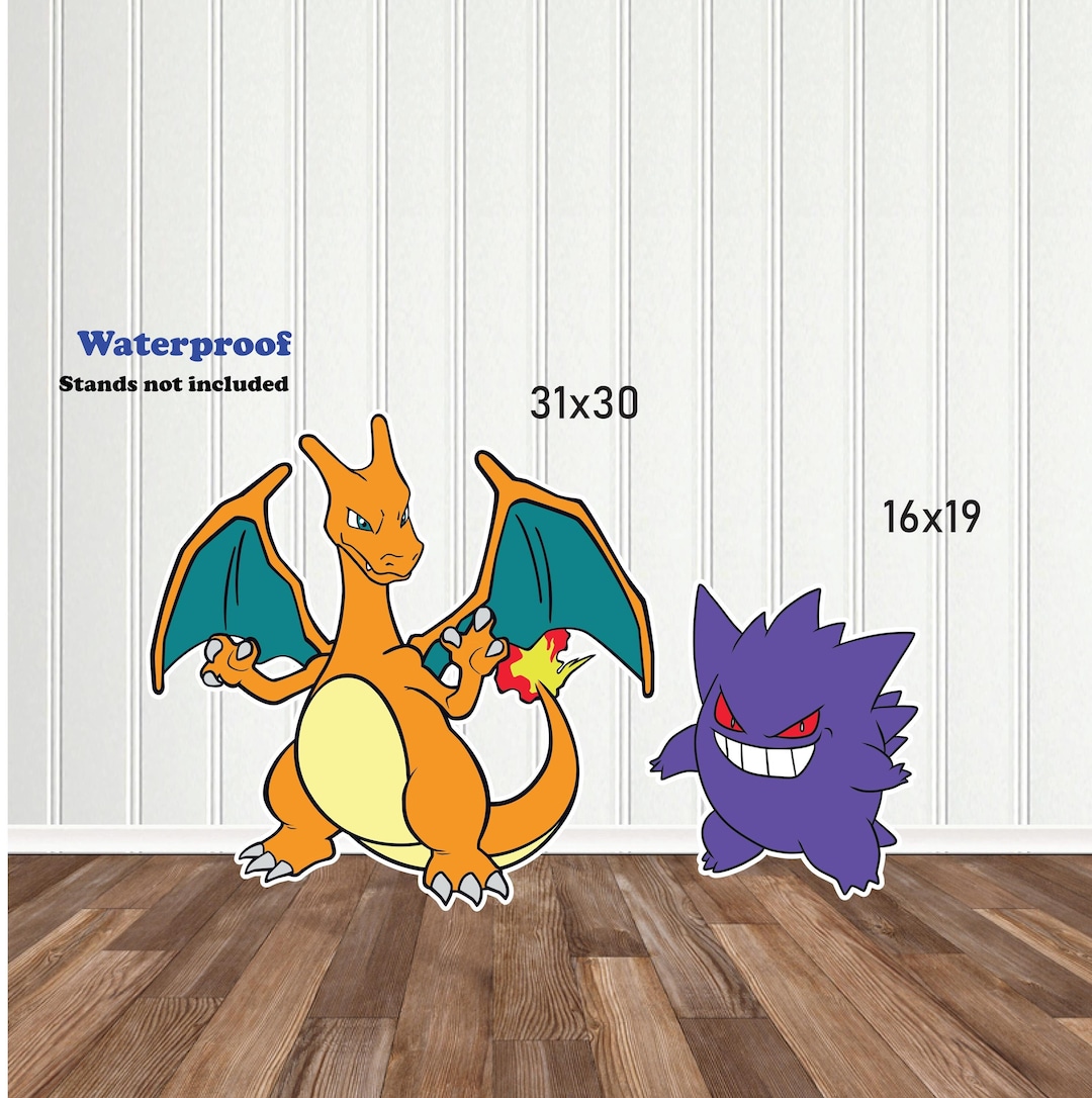 Pokemon Cutouts, Charizard, Gengar, Pokemon Yard Signs, Pokemon ...