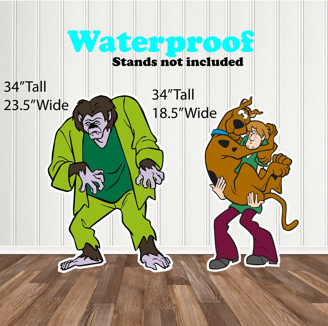 Scooby Doo Halloween Cutouts, Scooby, Shaggy, Zombie - Etsy
