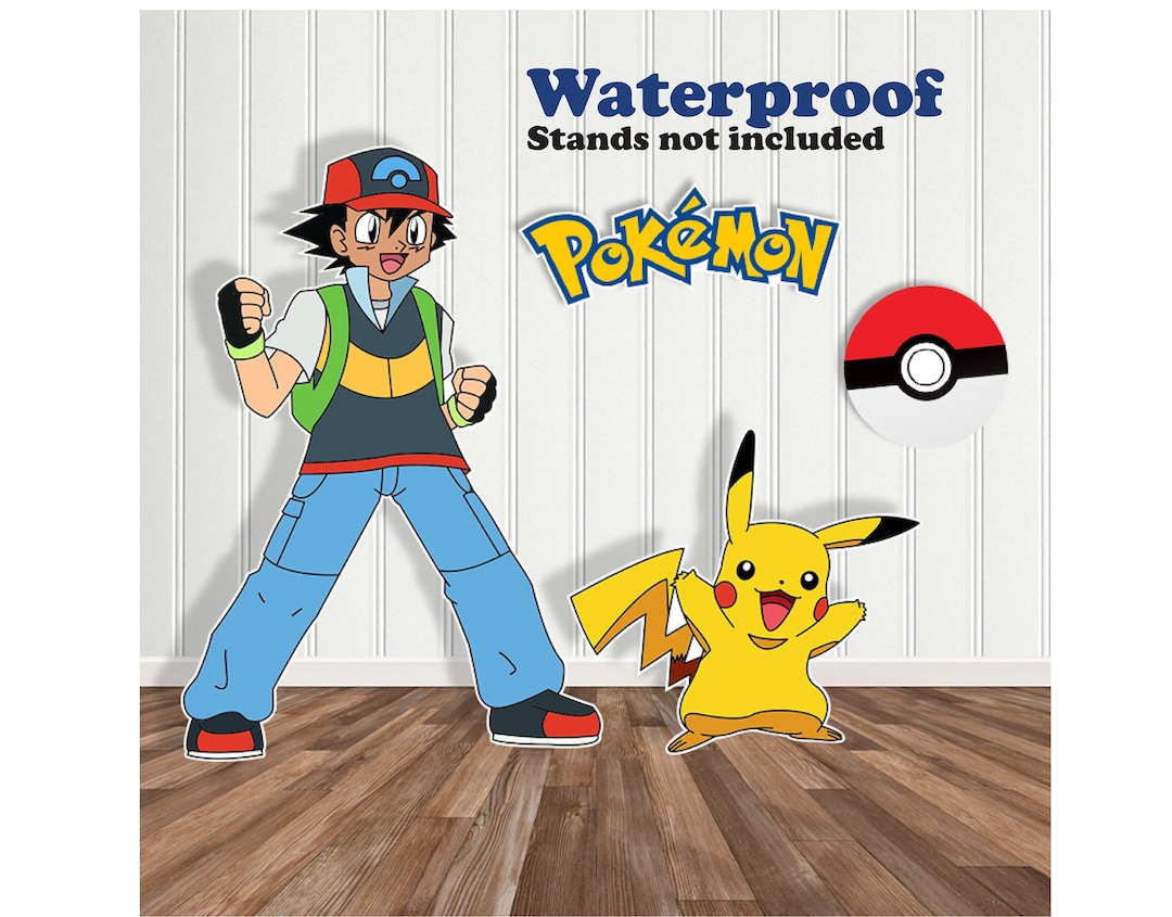 Pokemon Cutouts, Ash Ketchum, Pikachu, Pokemon Yard Signs, Pokemon ...