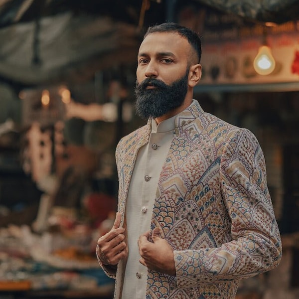 Open Jodhpuri Suit for Men - Etsy