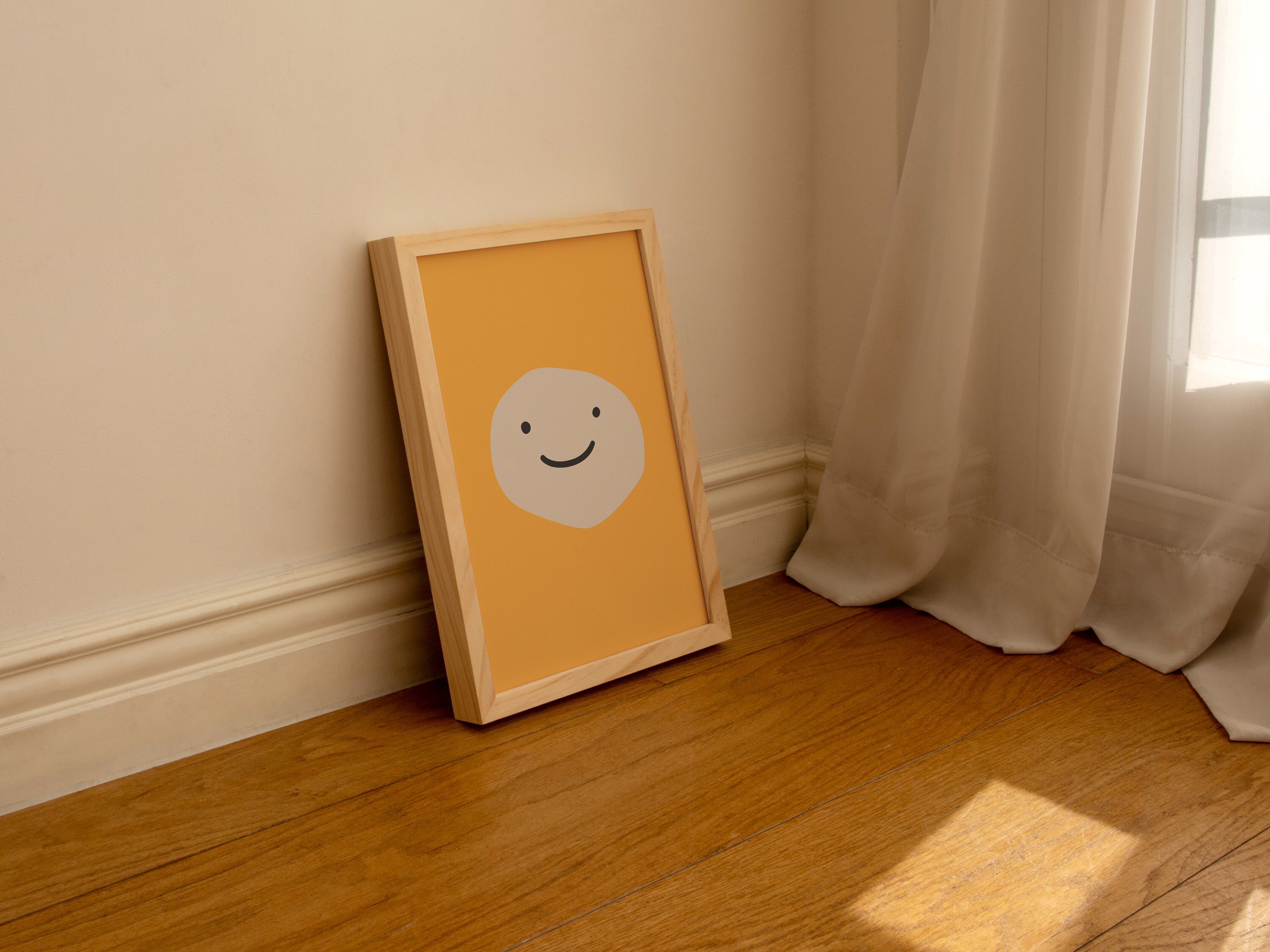 Smiley Print, Trendy Wall Art, Smiley Face, Girls Bedroom Decor, Dorm ...