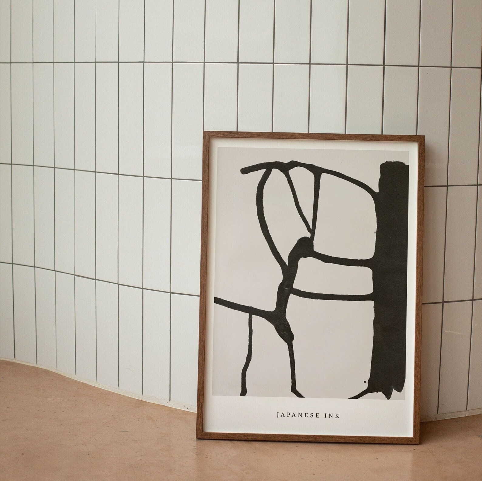 Japandi Print Black Ink Art Print Scandinavian Print - Etsy