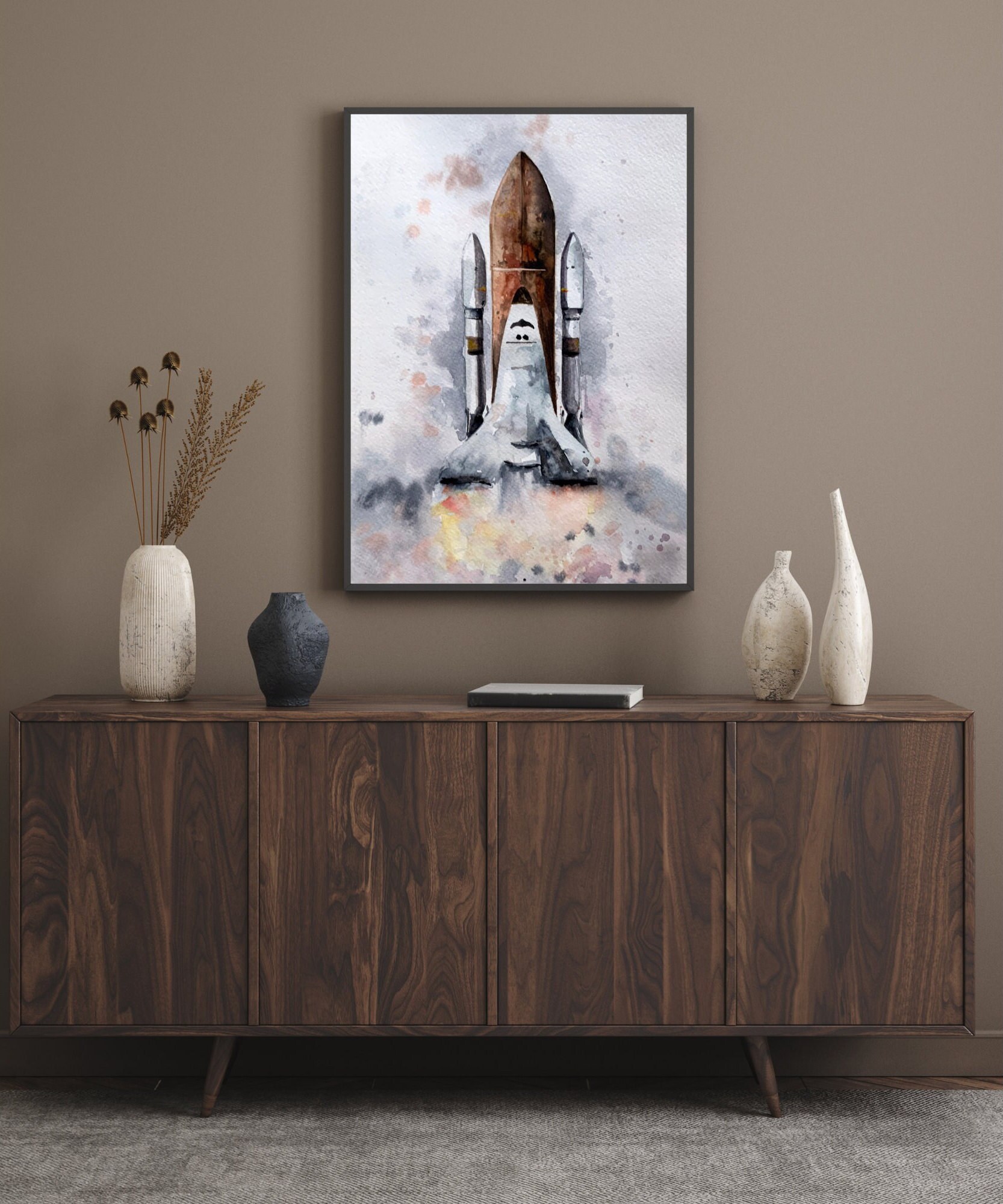 Spaceship Wall Art, Space Shuttle Print, Starship Printable Wall Art ...