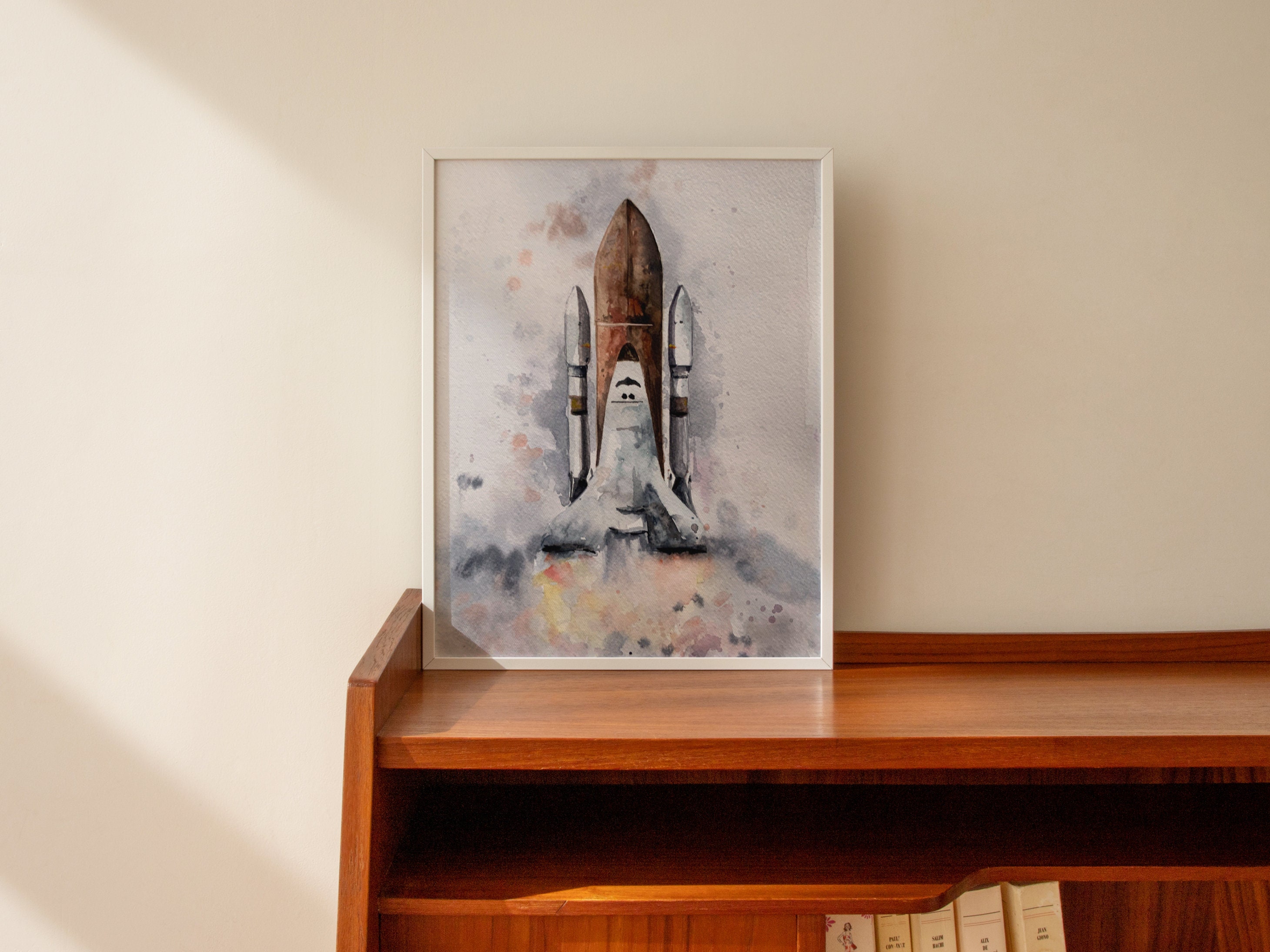 Spaceship Wall Art, Space Shuttle Print, Starship Printable Wall Art ...