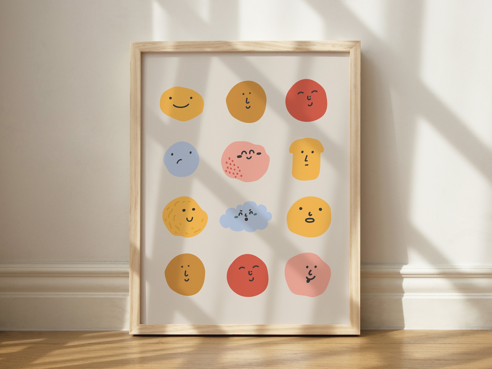 Smiley Print Trendy Wall Art Smiley Face Girls Bedroom - Etsy