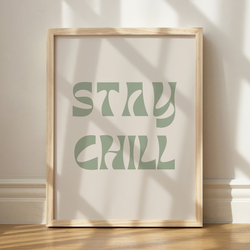 Chill Print - Etsy