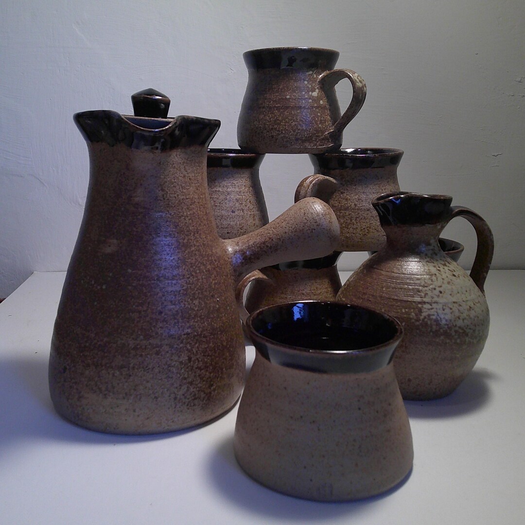 Vintage Lowerdown Pottery Coffee Set - Etsy