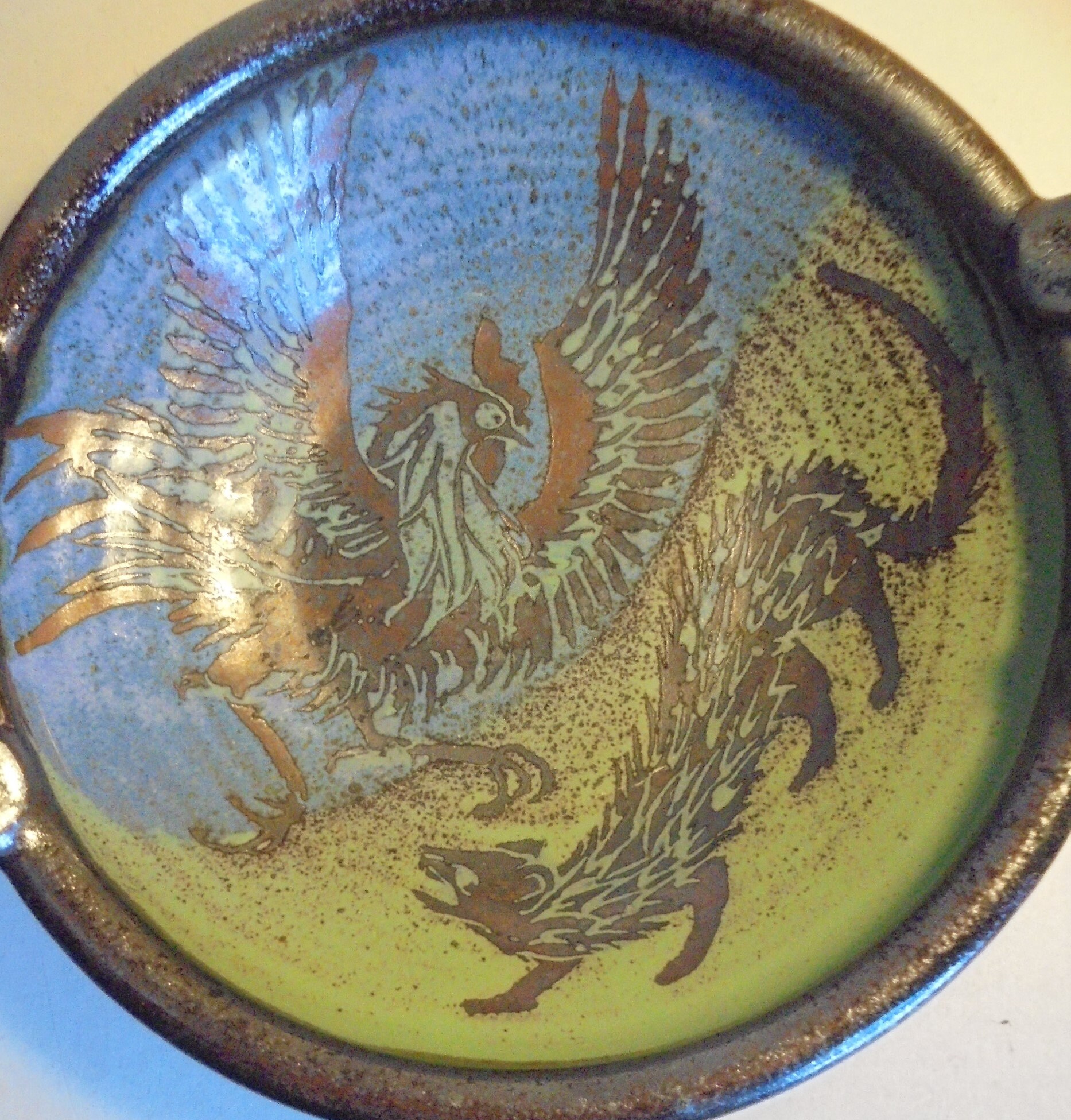 Simon Eeles studio Pottery Handled bowl - Etsy UK