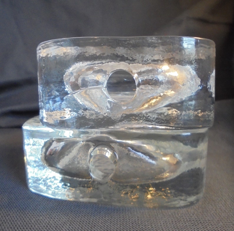 Vintage Glasvasen Transparent, Klaus Breit 1970's Glass Vases - Etsy