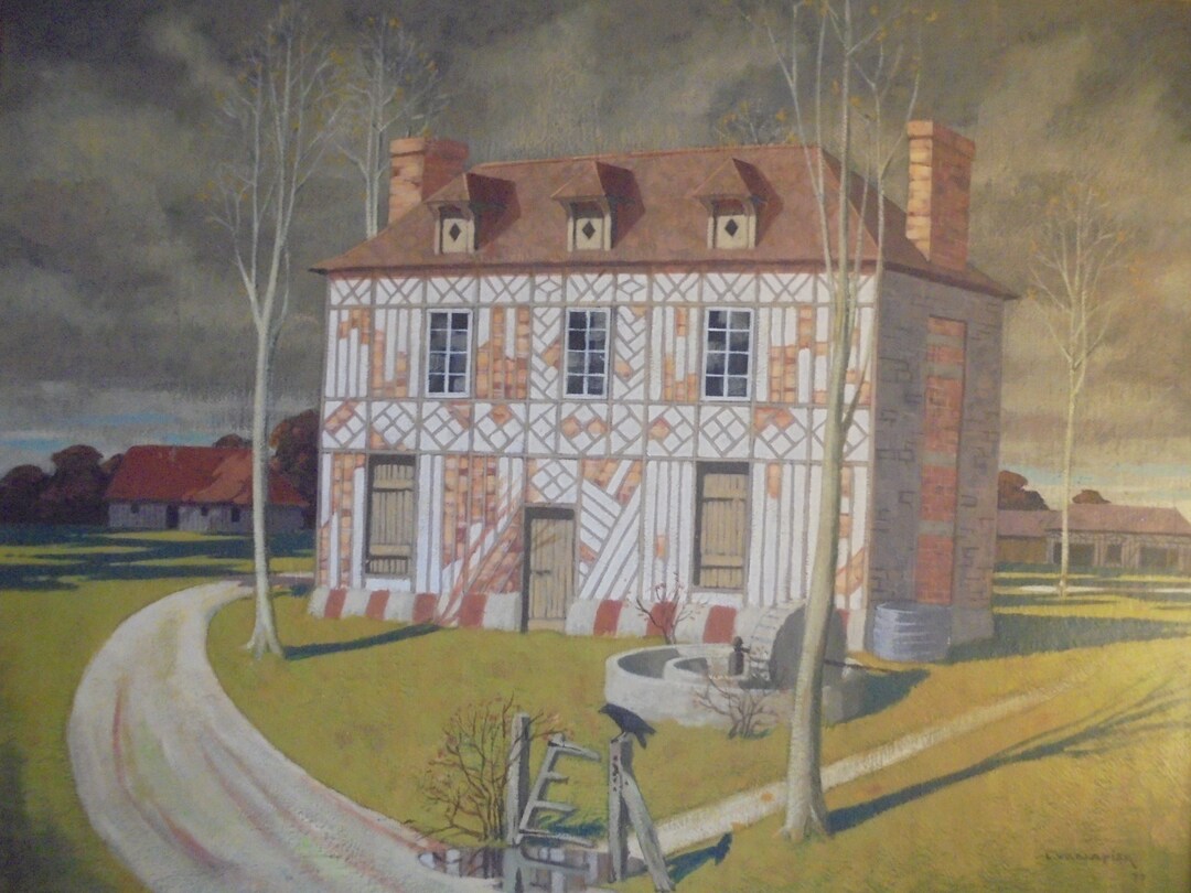L W Napier , Oil Painting on Board , Abandoned Normandy Farmhouse - Etsy