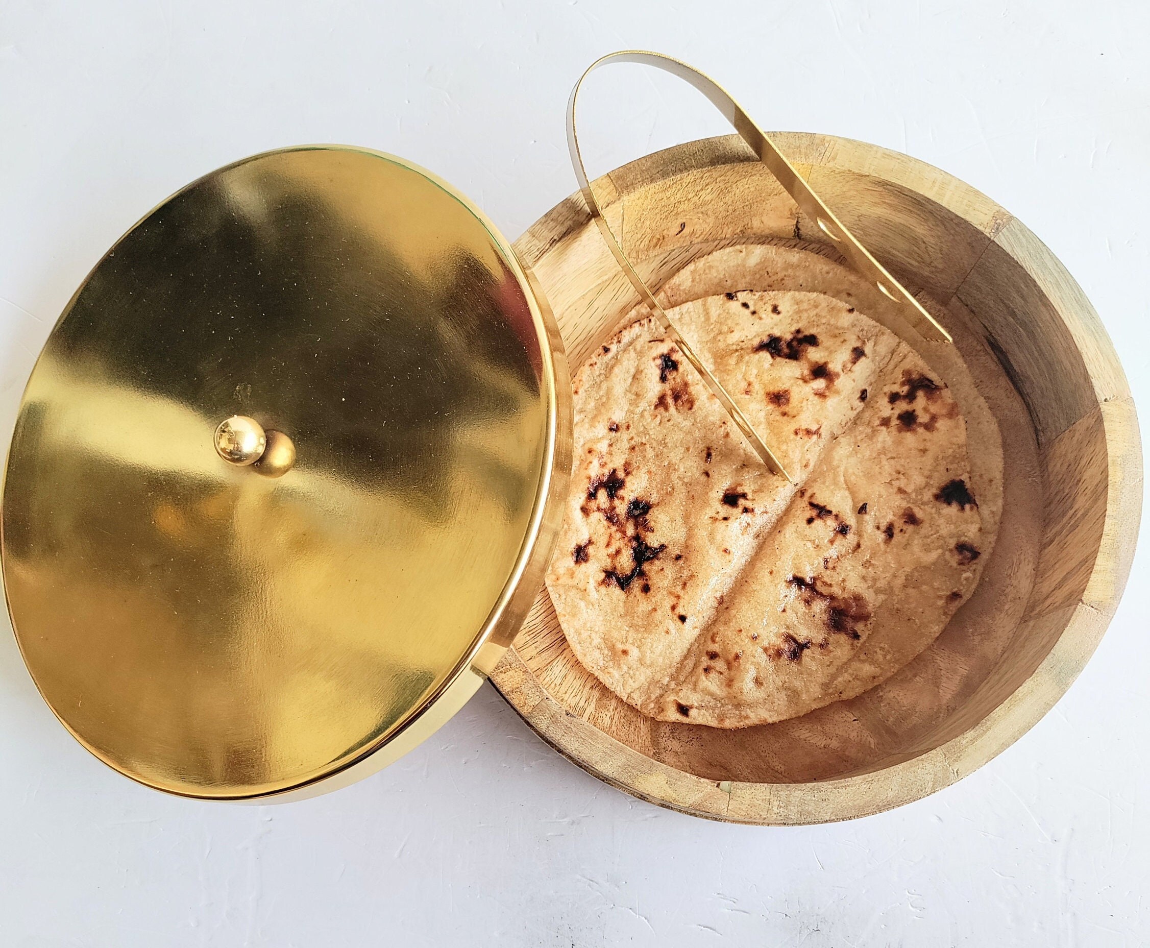 Indian Roti Box Wooden Chapati Box Bread Box Casserole Box - Etsy