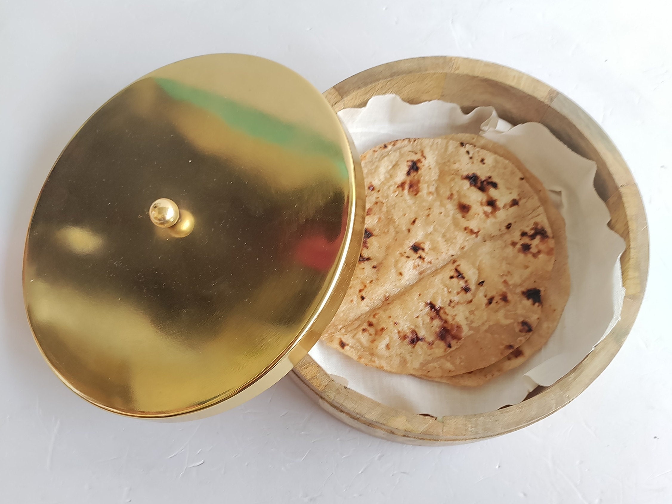Indian Roti Box Wooden Chapati Box Bread Box Casserole Box - Etsy Canada