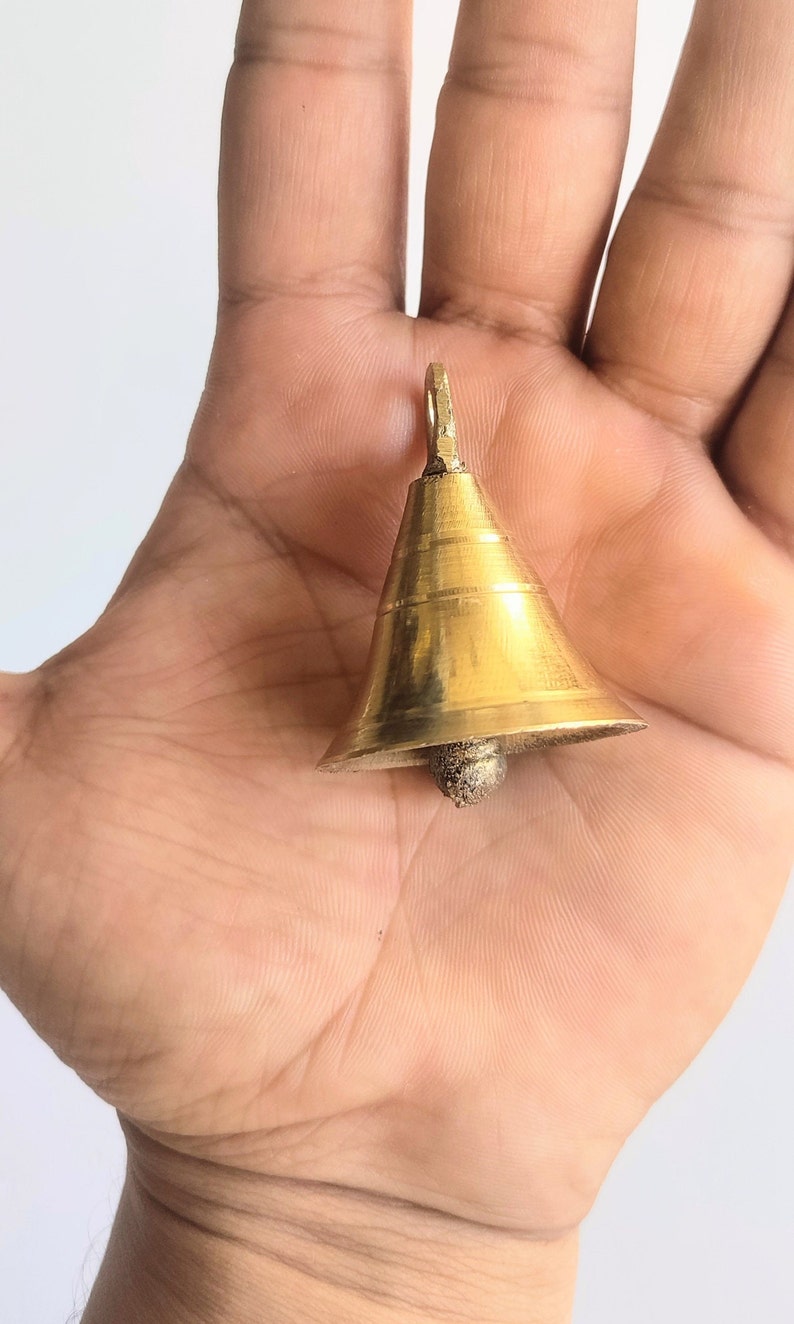 Buy Brass Bells With Iron Hook Hanging Bell Set of 3 Pcs Online in ...