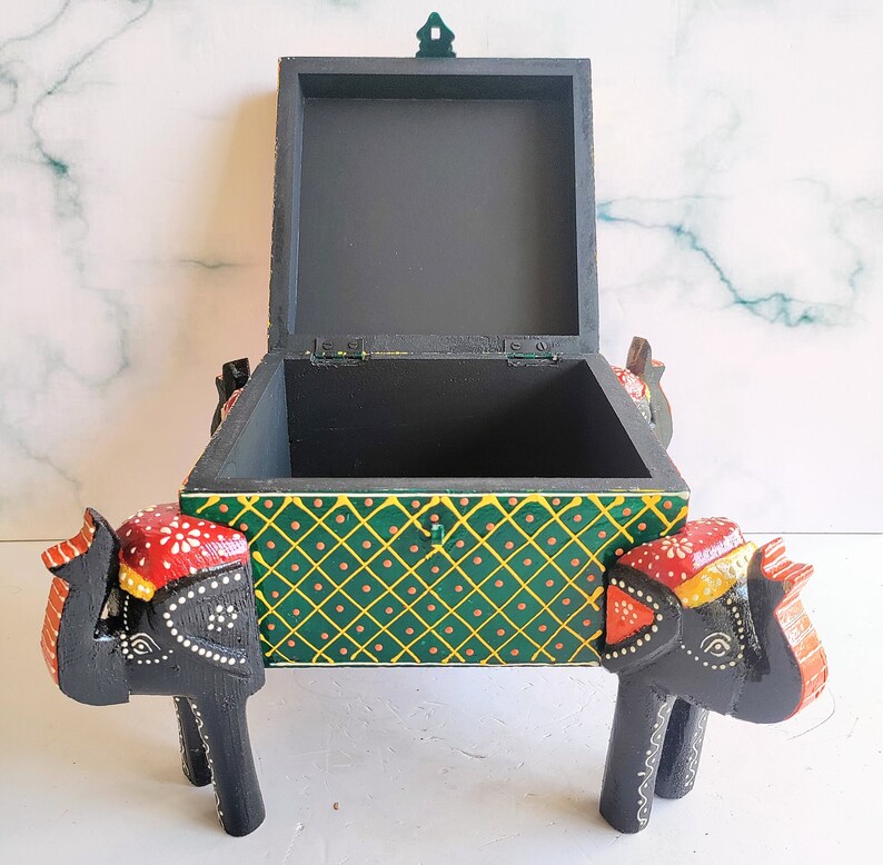 Indian Wooden Jewelry Box Antique Traditional Wooden Box - Etsy