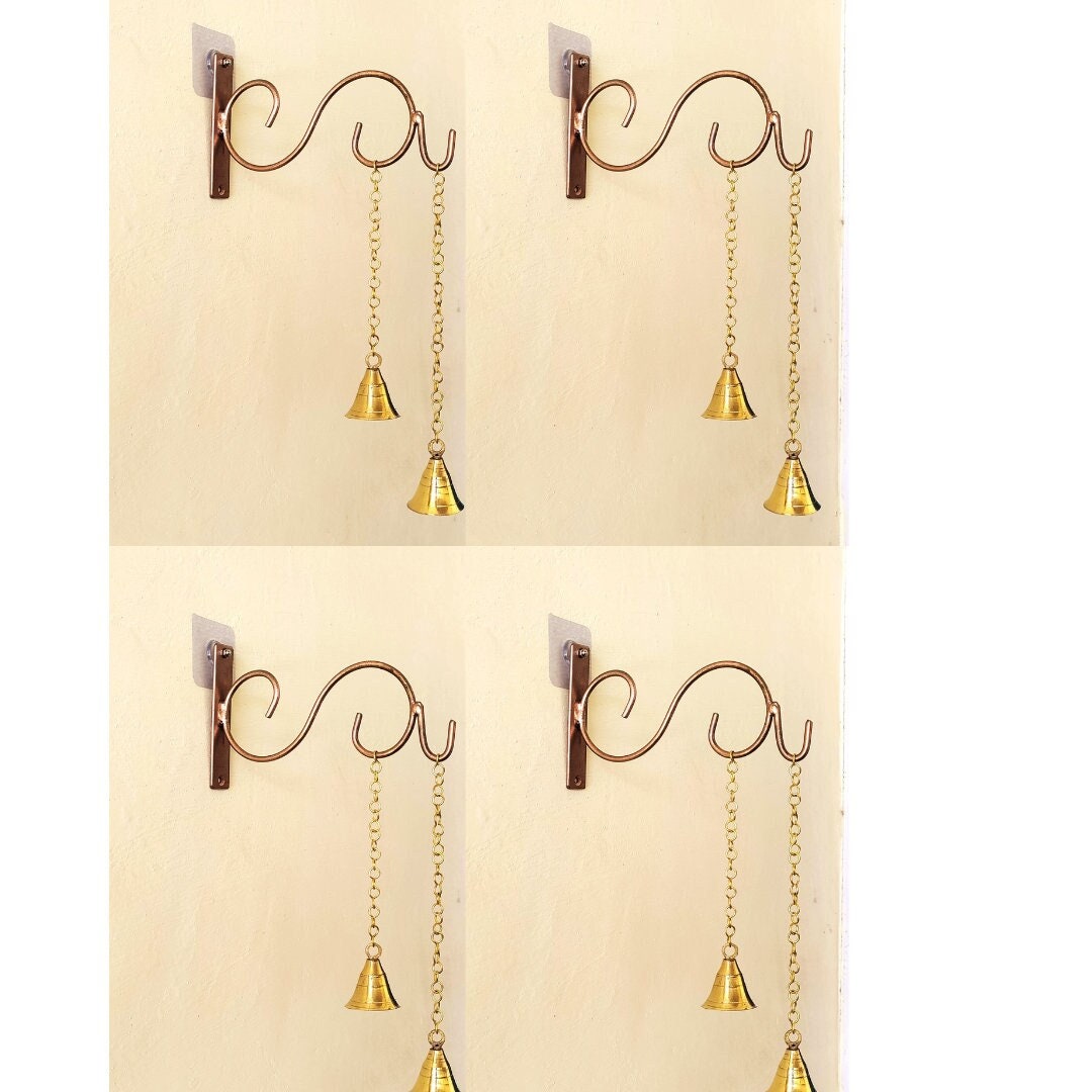 Brass Bells With Iron Hook, Hanging Bell, Set of 4 Pcs - Etsy