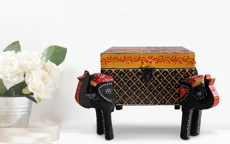 Indian Wooden Jewelry Box Antique Traditional Wooden Box - Etsy