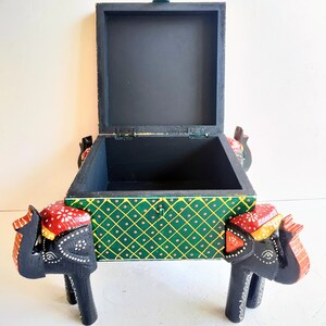 Indian Wooden Jewelry Box, Antique Traditional Wooden Box - Etsy