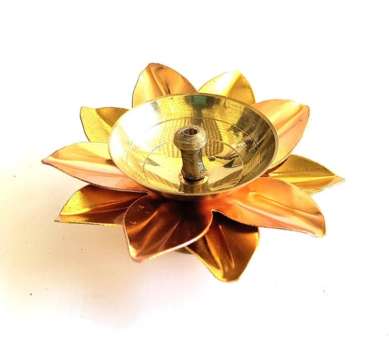 Brass Deepak for Pooja, Oil Lamp, Mandir Temple Decor, Pack of 10 - Etsy