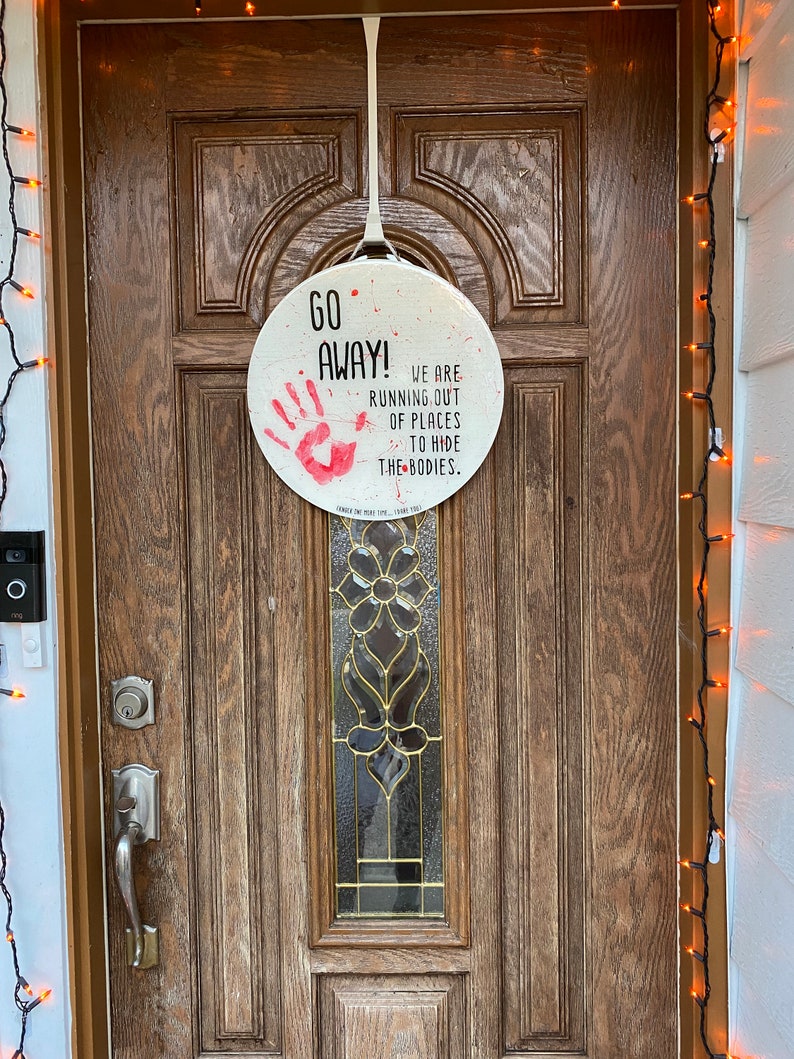 Halloween Door Sign - Etsy