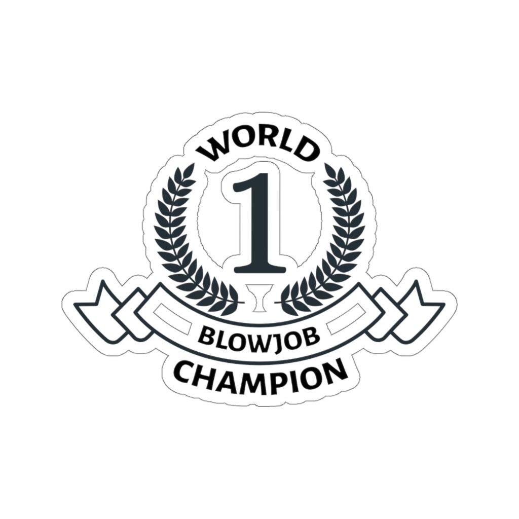 Swinger Lifestyle Blowjob Sticker World Blowjob Champion Sticker