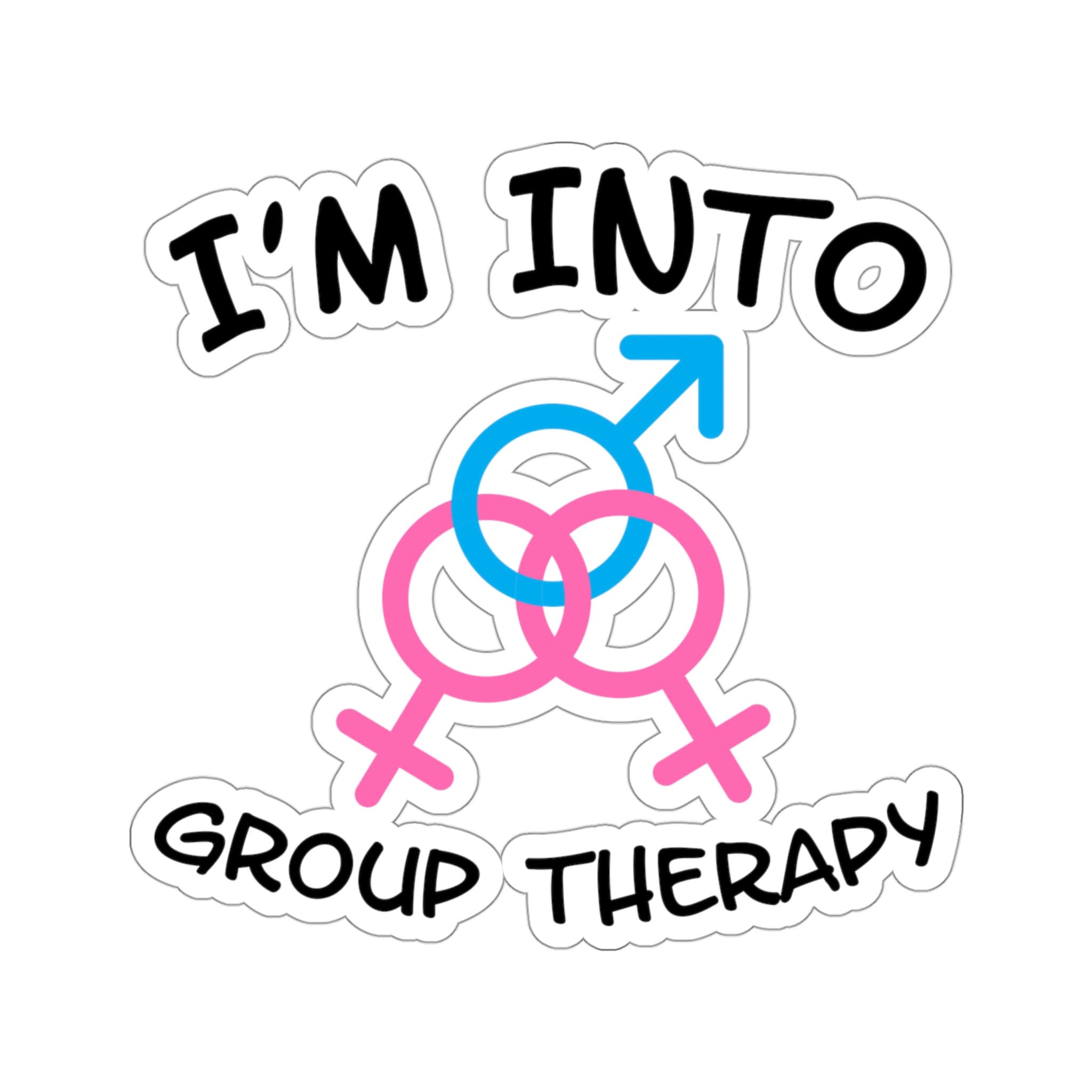 Swinger Lifestyle FMF Threesome Sticker, Funny FMF Sticker, Swinger ...