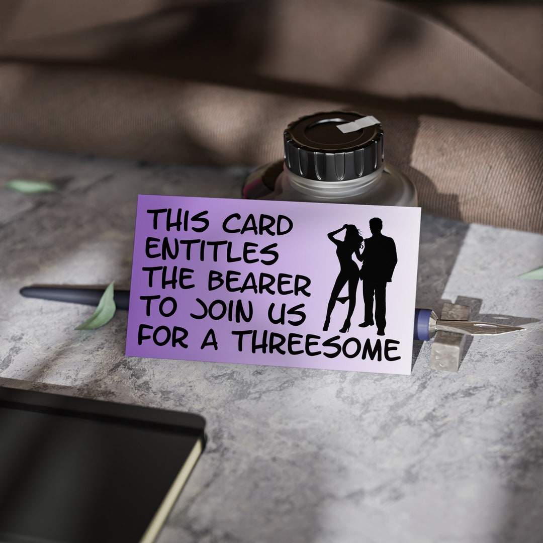 Threesome Invitation Cards Great for Mfm Fmf Ffm and Mmf Sex ...