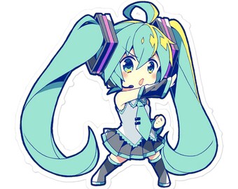 Chibi Miku Stickers - Etsy