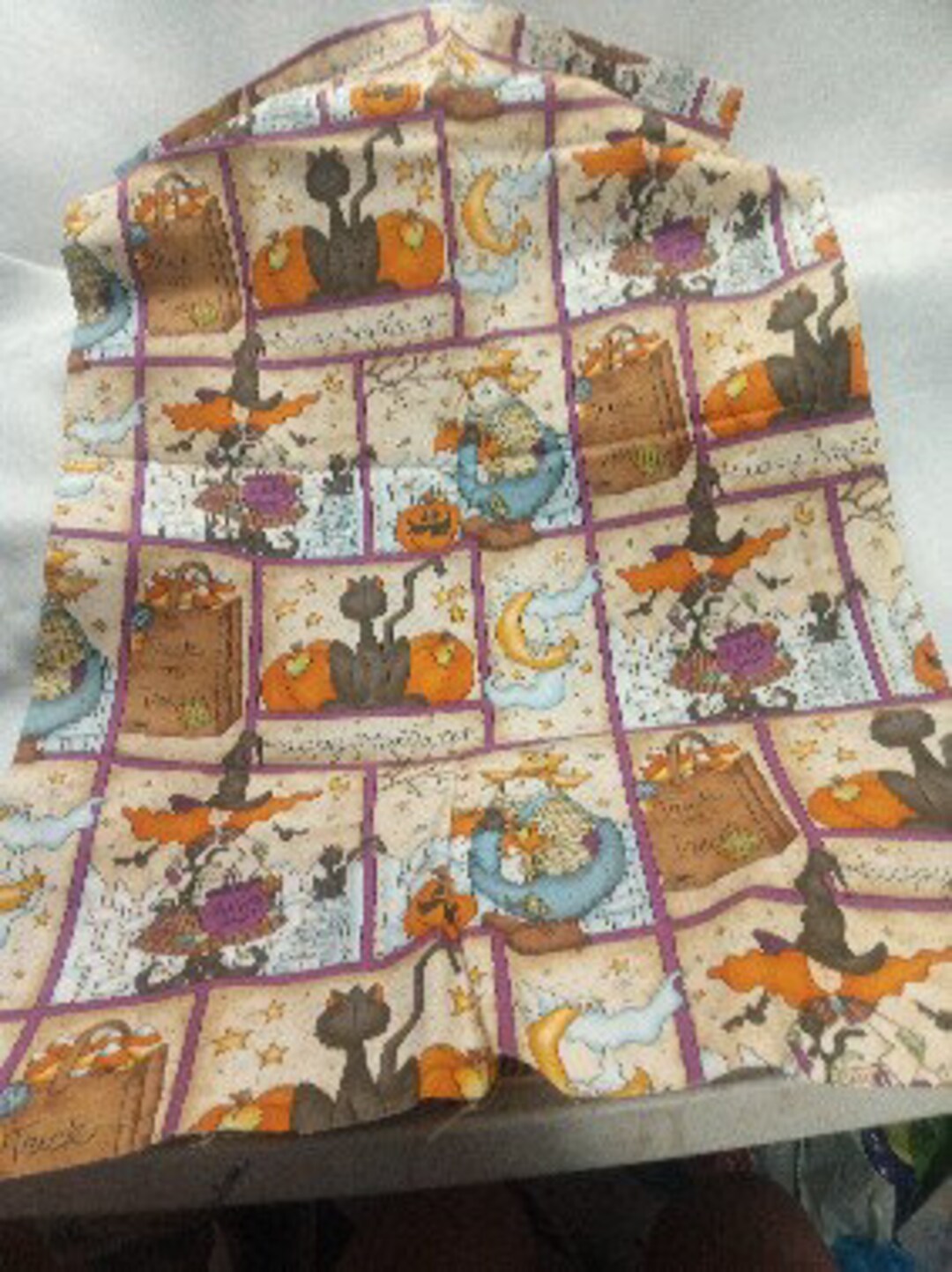 Vintage Halloween Patchwork Fabric-1 Yard X 44unique Artwork - Etsy