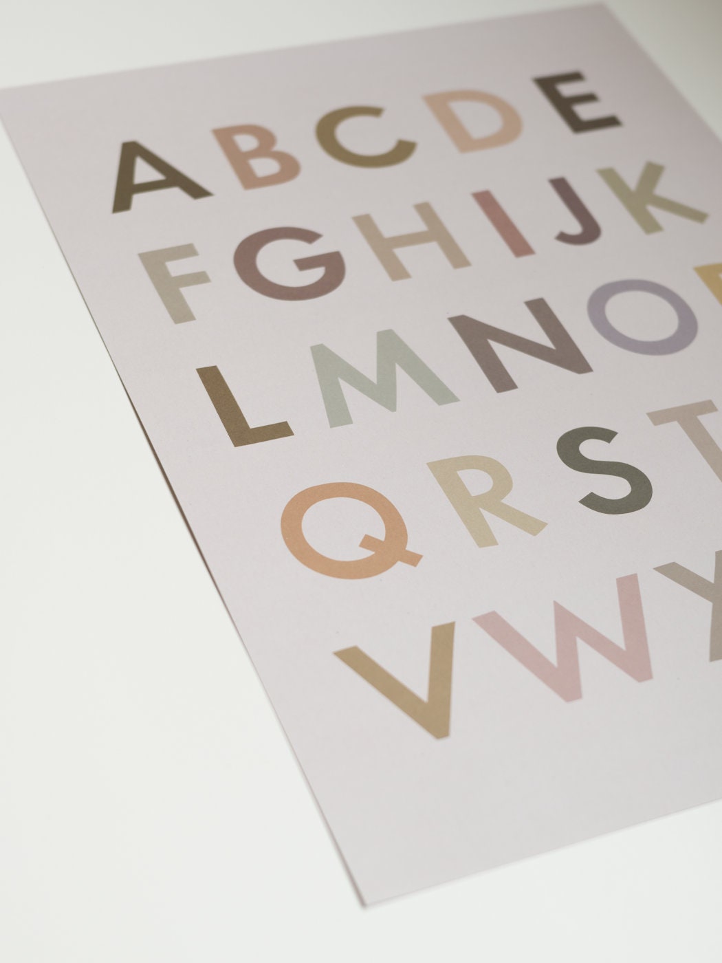 ABC Poster Alphabet Poster A3 Gender Neutral Letters Nursery - Etsy