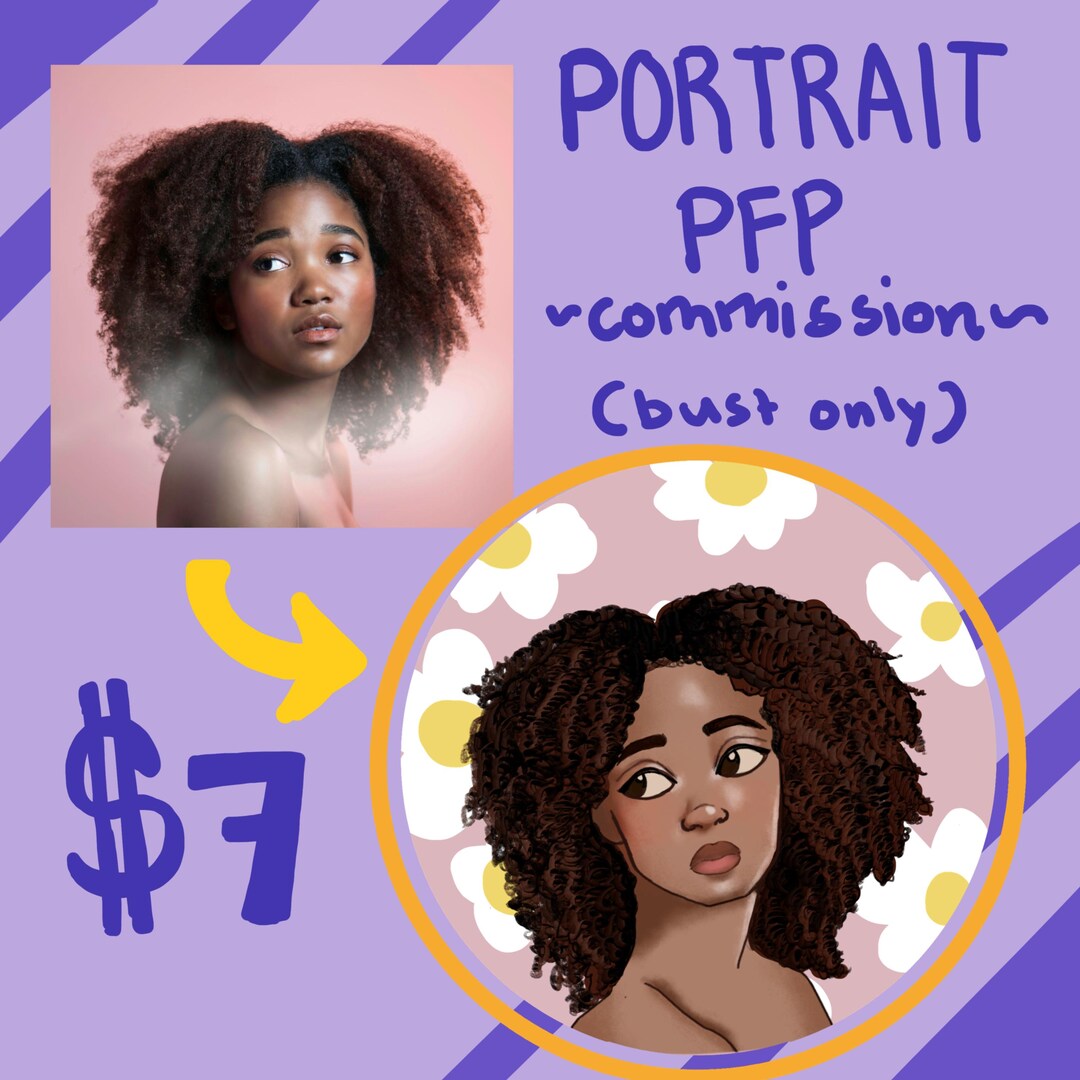 Custom Cartoon Portrait Custom PFP Cartoon Commission Cartoon Portrait ...