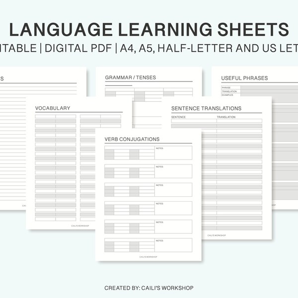 Language Learning - Etsy