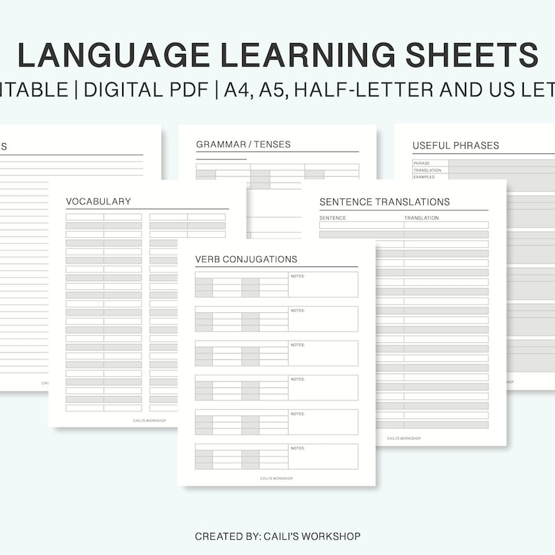 Language Learning - Etsy