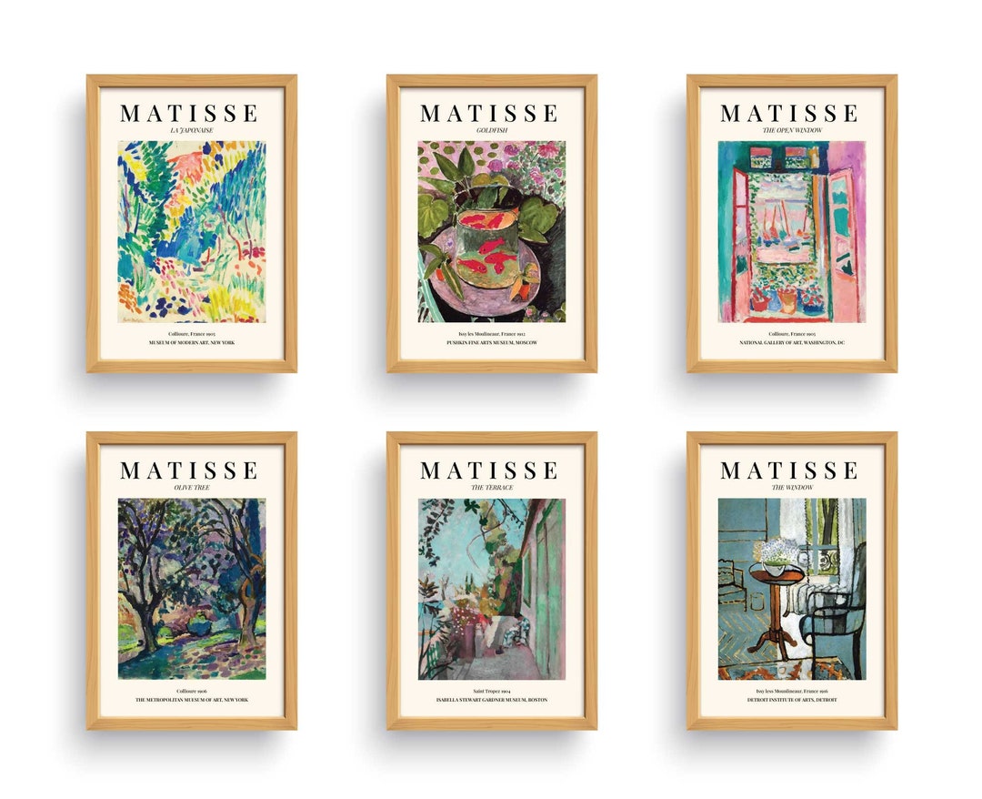 Matisse Art Prints Matisse Wall Art La Japonaise, Goldfish, the Open ...