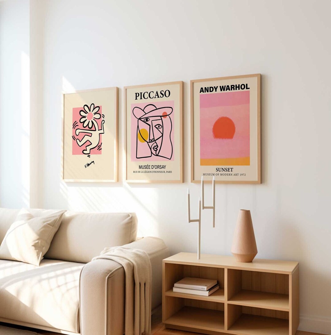 Picasso Prints, Gallery Wall Art Set of 3 Prints, Picasso Poster, Andy ...