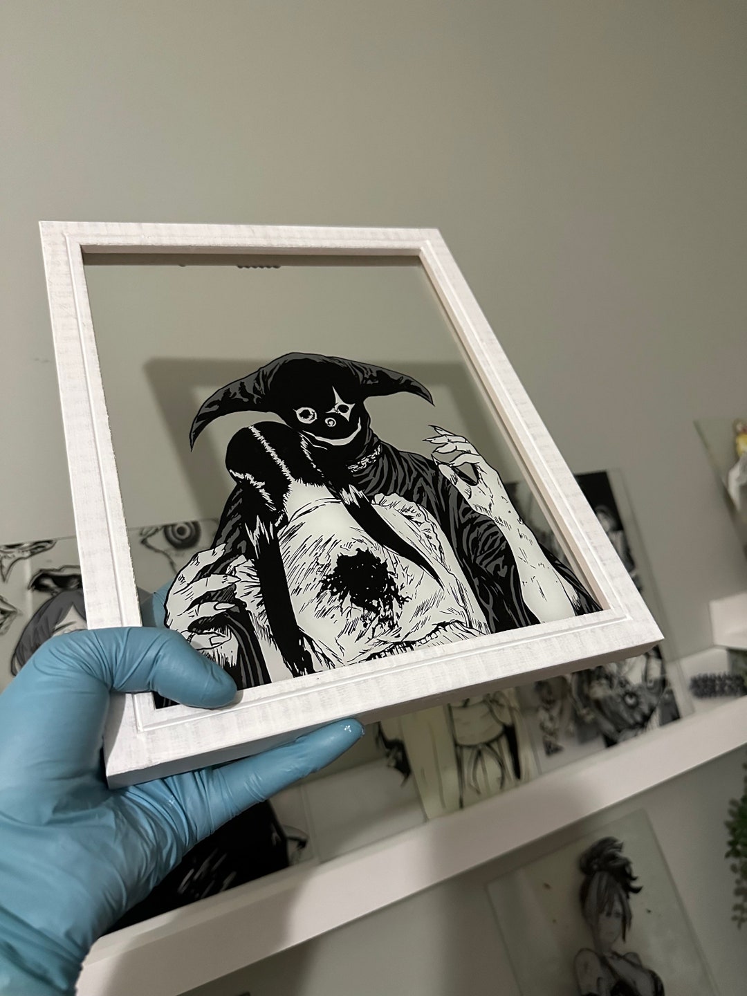 Acrylic Glass Painting *frame Included* - Etsy