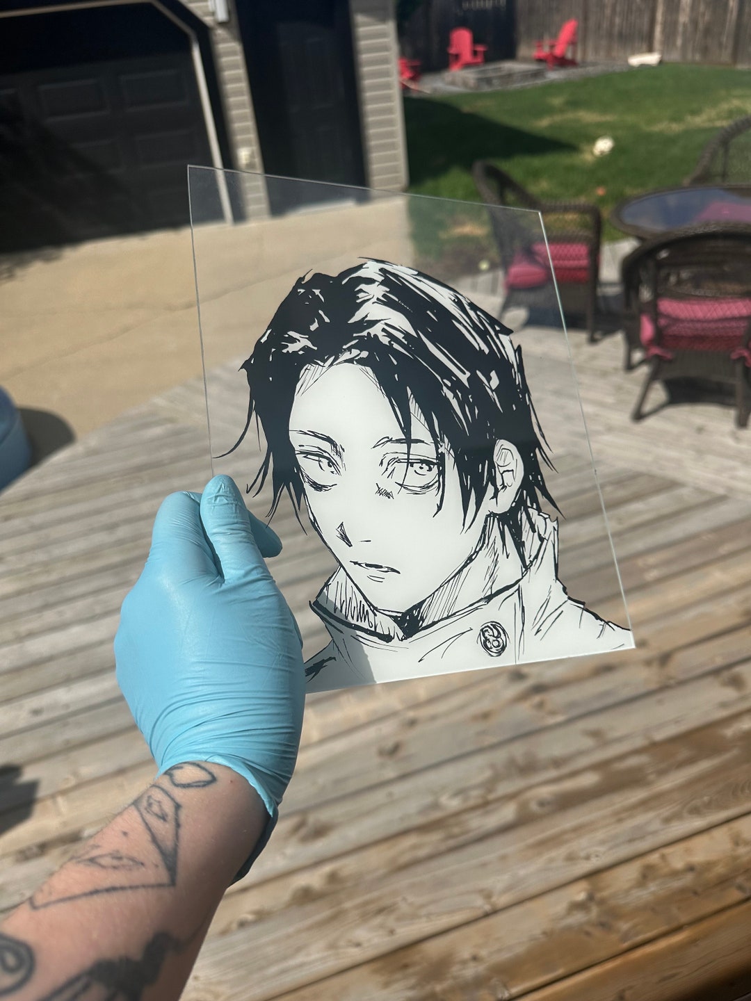 Yuta Acrylic Glass Painting frame Included - Etsy