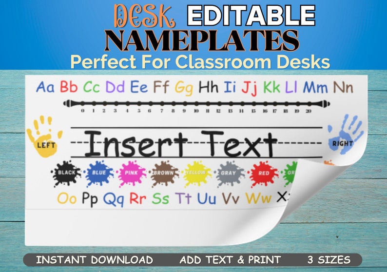 Editable Desk Nameplates | Printable | Classroom Desk Labels | Back to ...