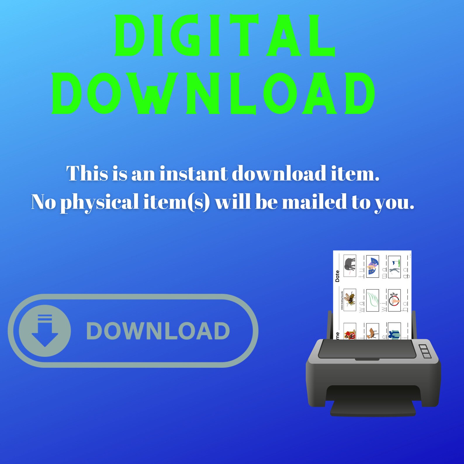 Sound Review Worksheets | Beginning Sounds | Middle Sounds | Ending ...