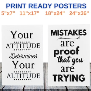 PRINTABLE School Posters | Inspirational & Motivational Affirmation ...