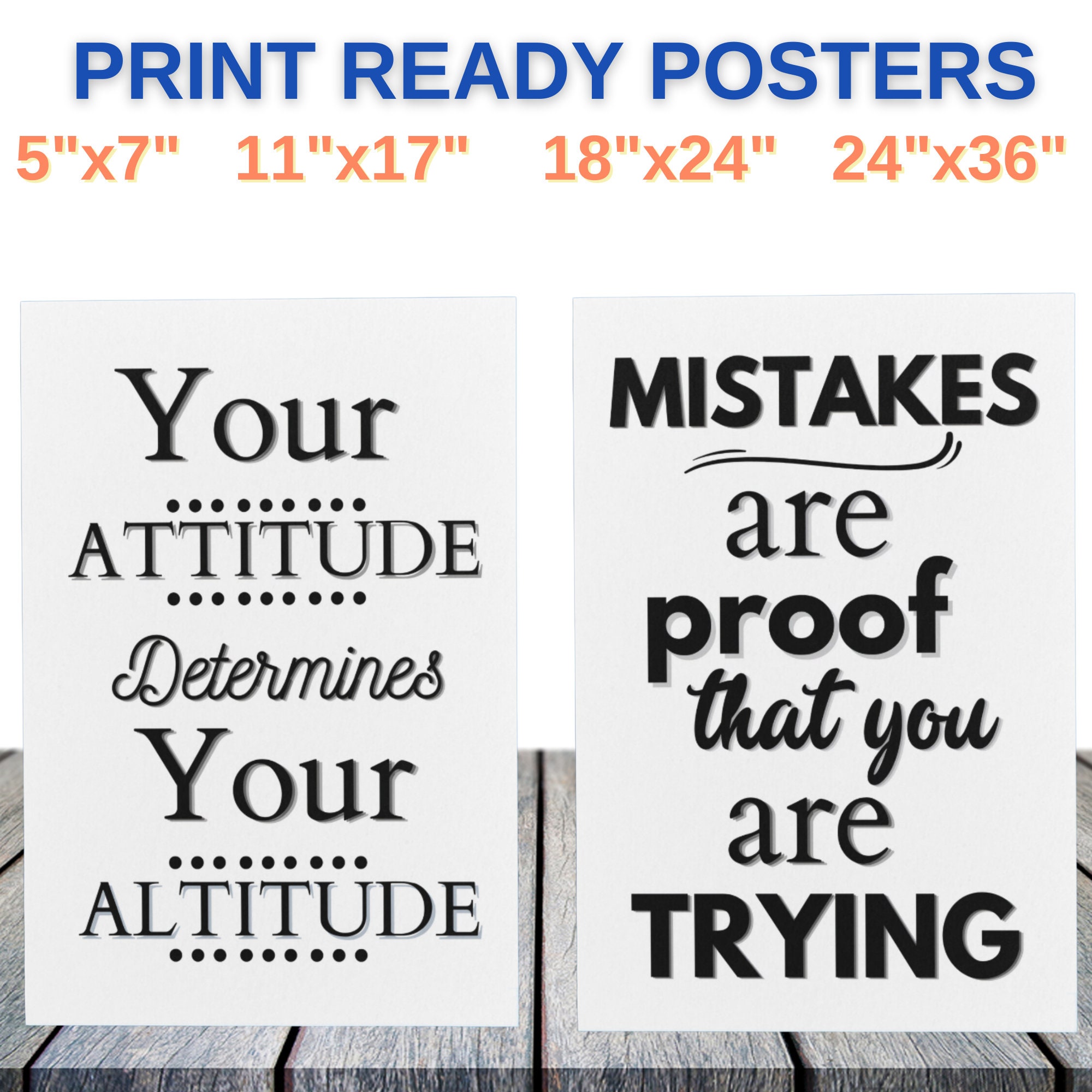 PRINTABLE School Posters | Inspirational & Motivational Affirmation ...
